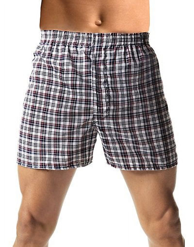Hanes Men's Fitting Cotton Woven Boxer, Tartan (3 Pack) - Walmart.com