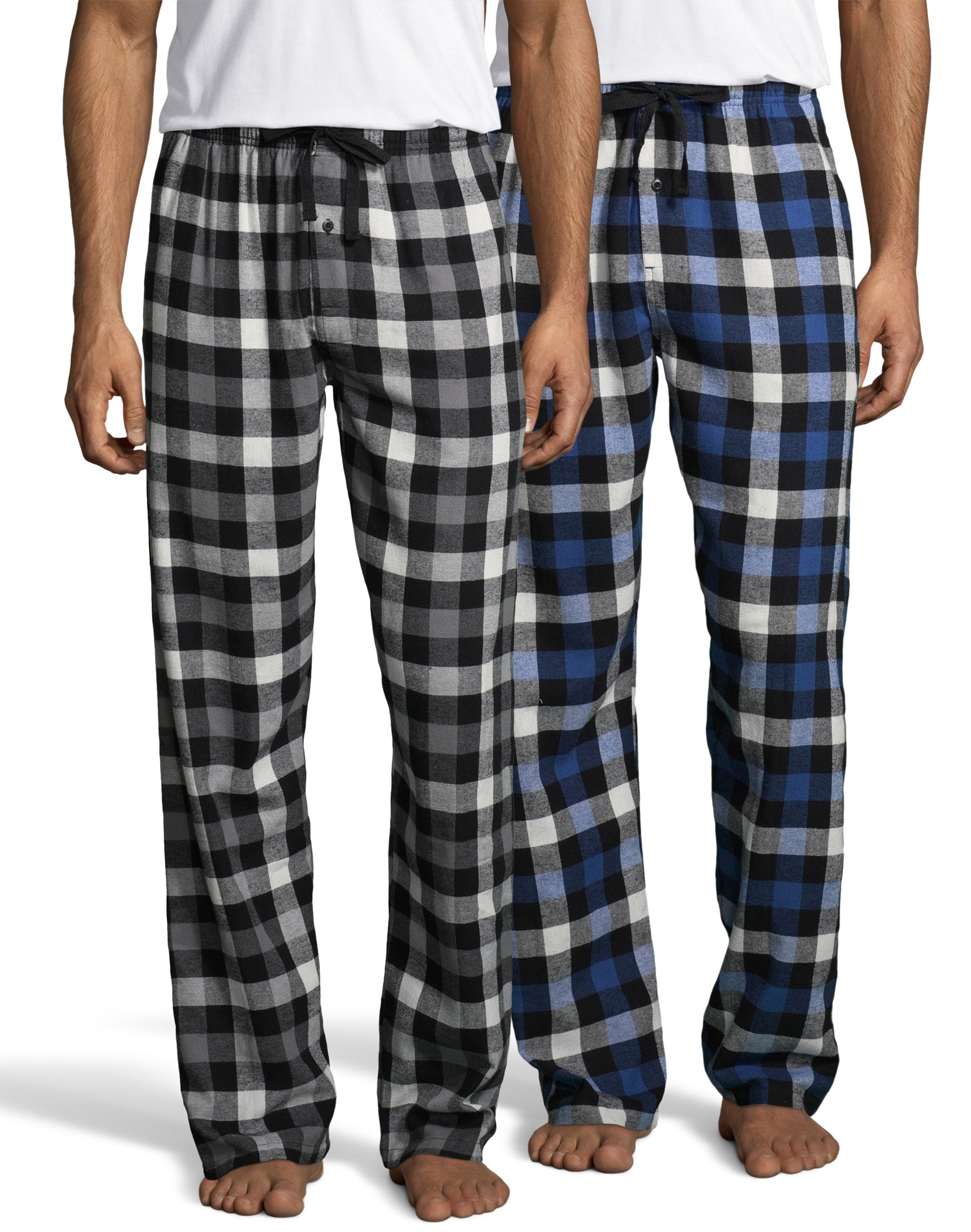 Hanes Men's Flannel Pant 2-Pack Buffalo Pack | Men's Size 2XL | Pajama ...