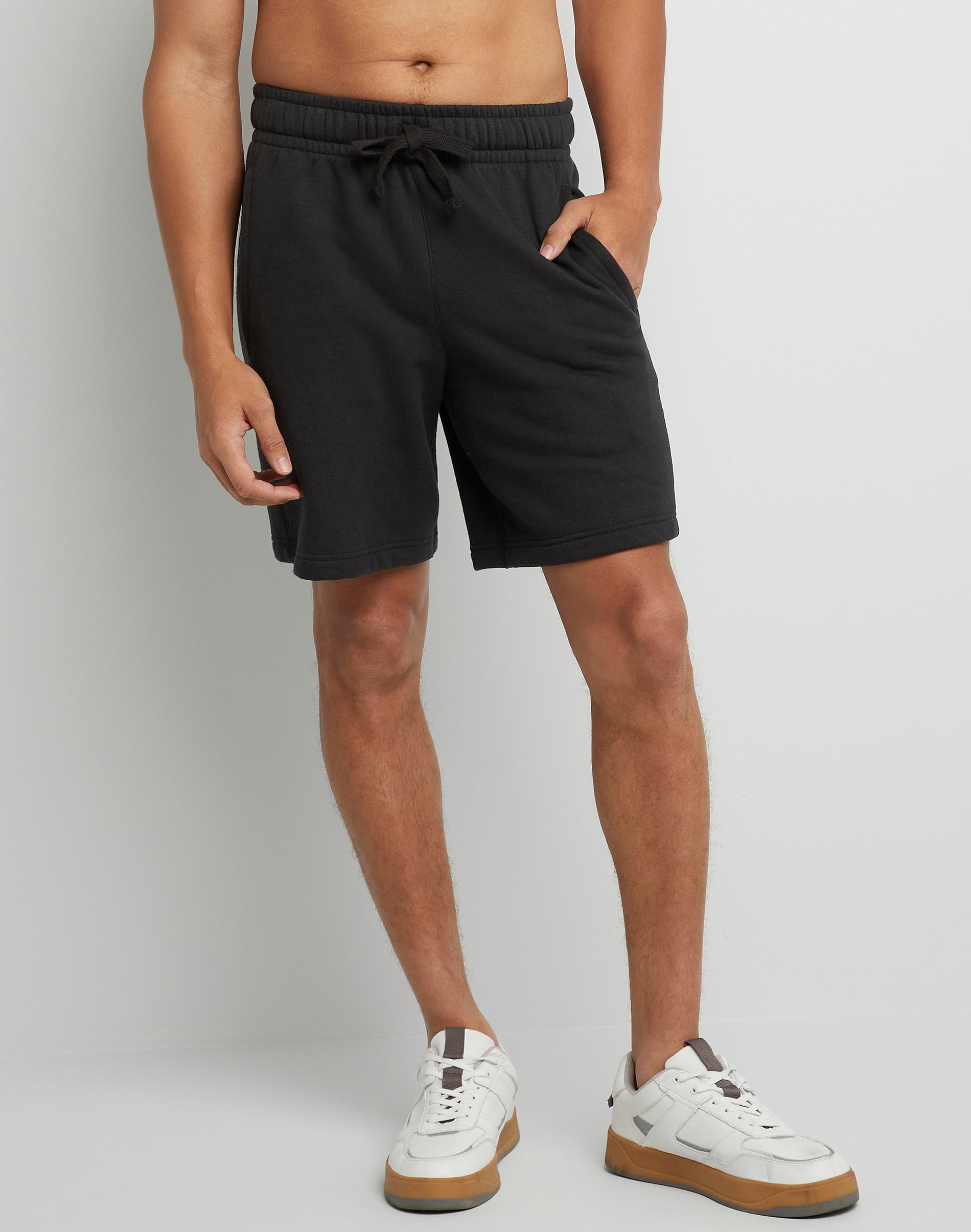 Hanes Men's Midweight Fleece Sweat Shorts with Pockets, Adjustable ...