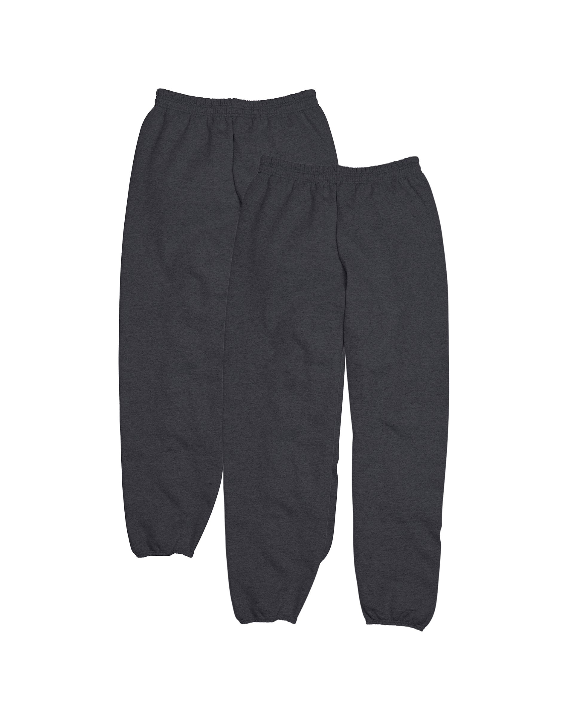 Hanes EcoSmart Men's Fleece Sweatpants 2-Pack, Perfect Fit, High-Stitch ...