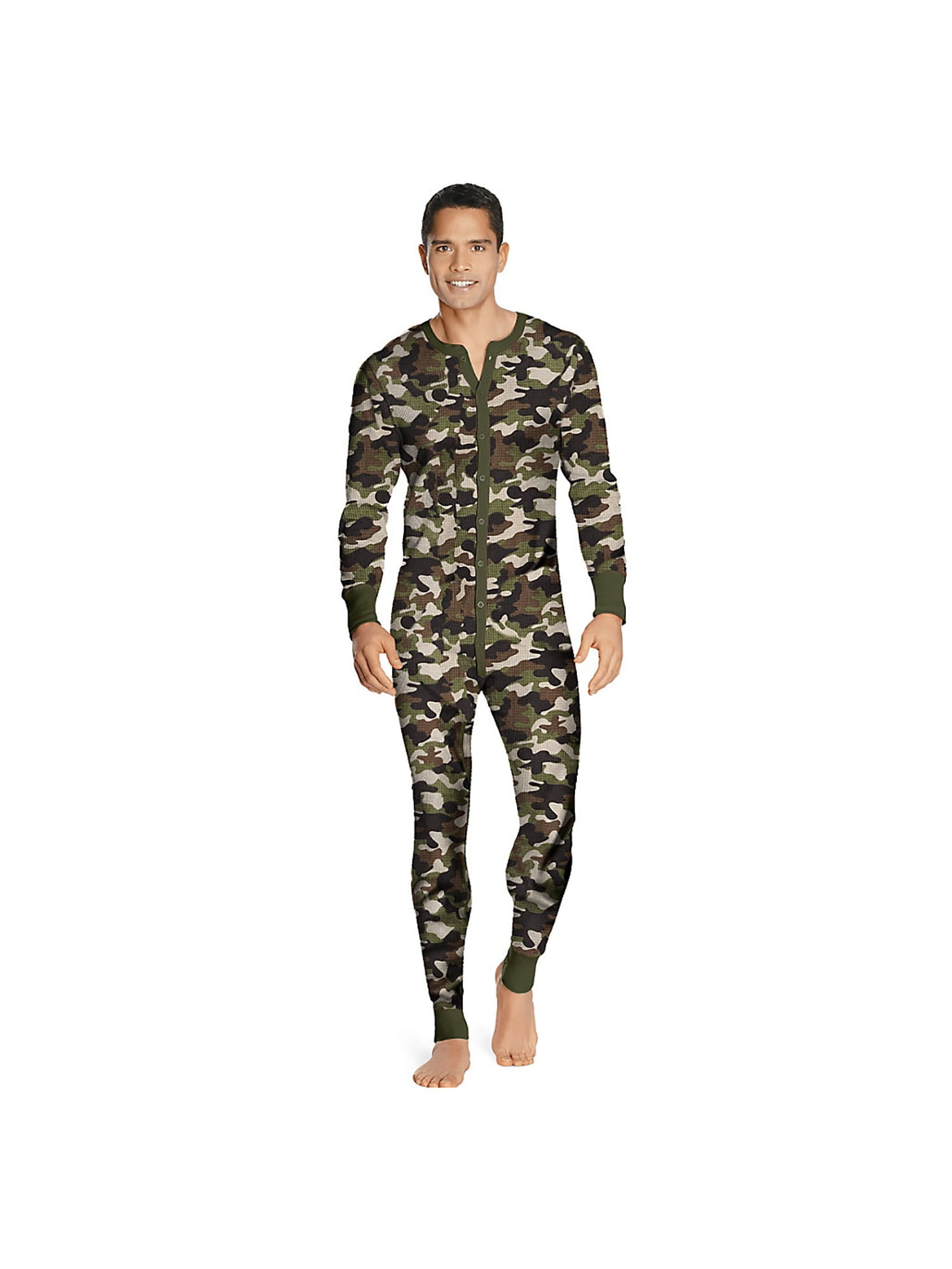 Hanes Men's Full Cut Fit Thermal Union Suit, Style 14630 - Walmart.com