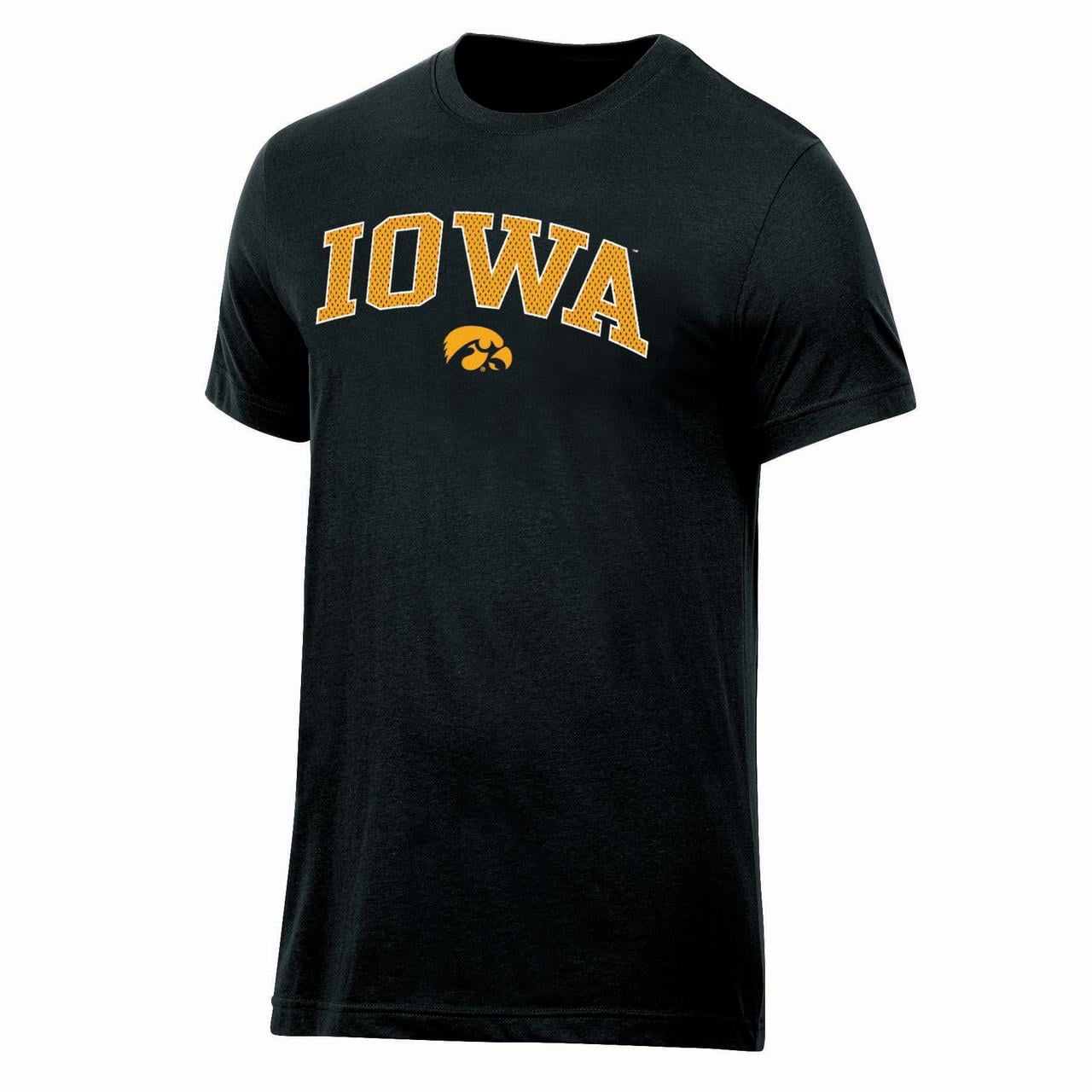 Hanes Men's Iowa Hawkeyes Short Sleeve T-Shirt with Applique - Walmart.com