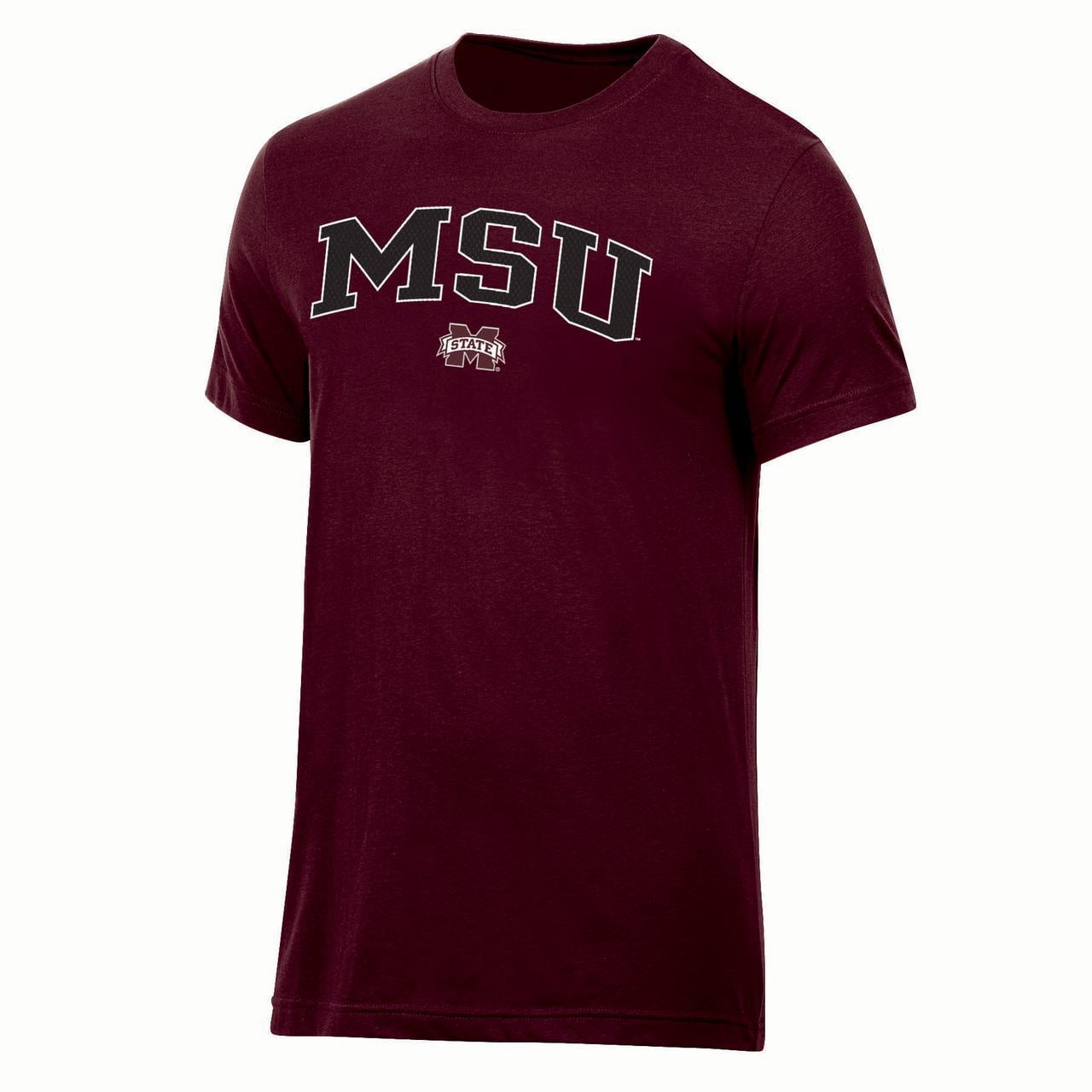Hanes Men's Mississippi State Bulldogs Short Sleeve T-Shirt with ...