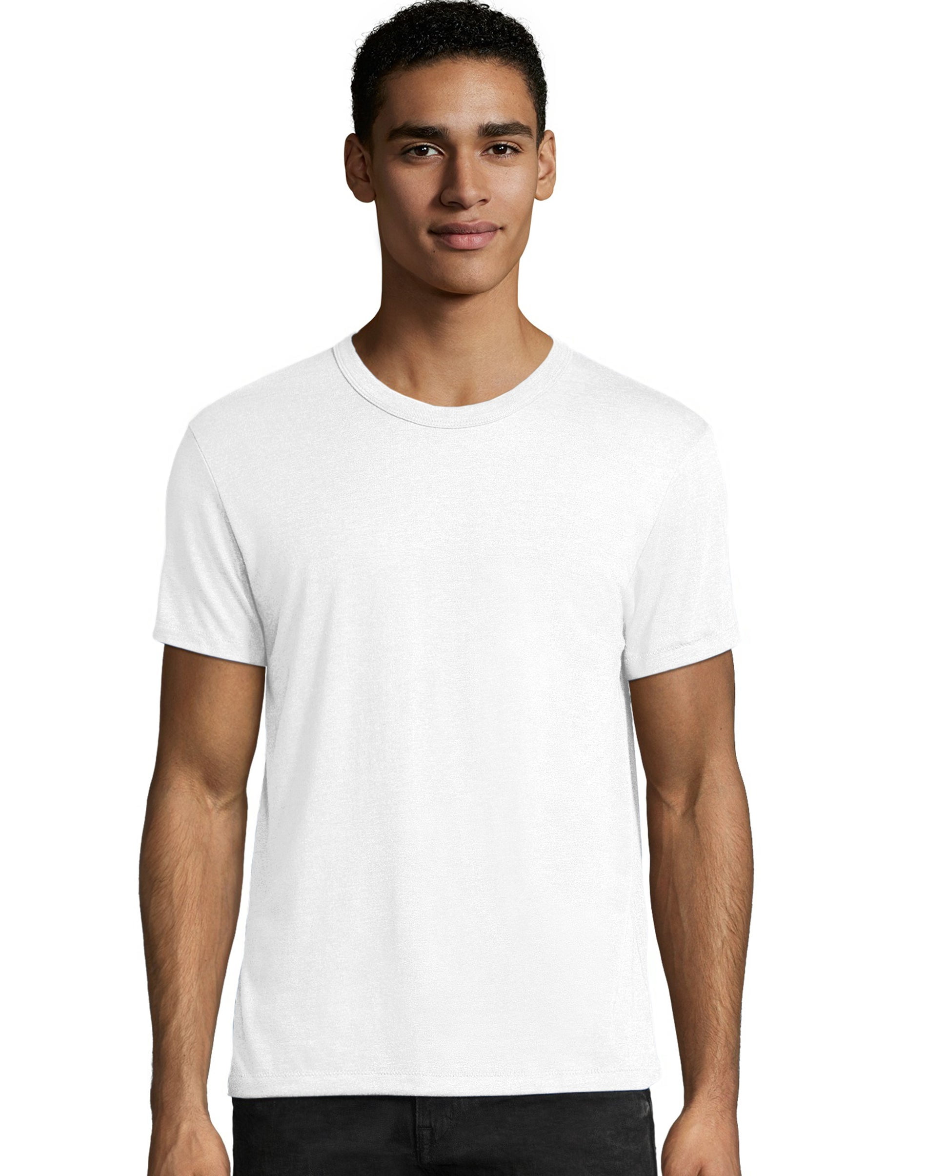 Hanes Men's Modal Elevated Tee Solid White L - Walmart.com