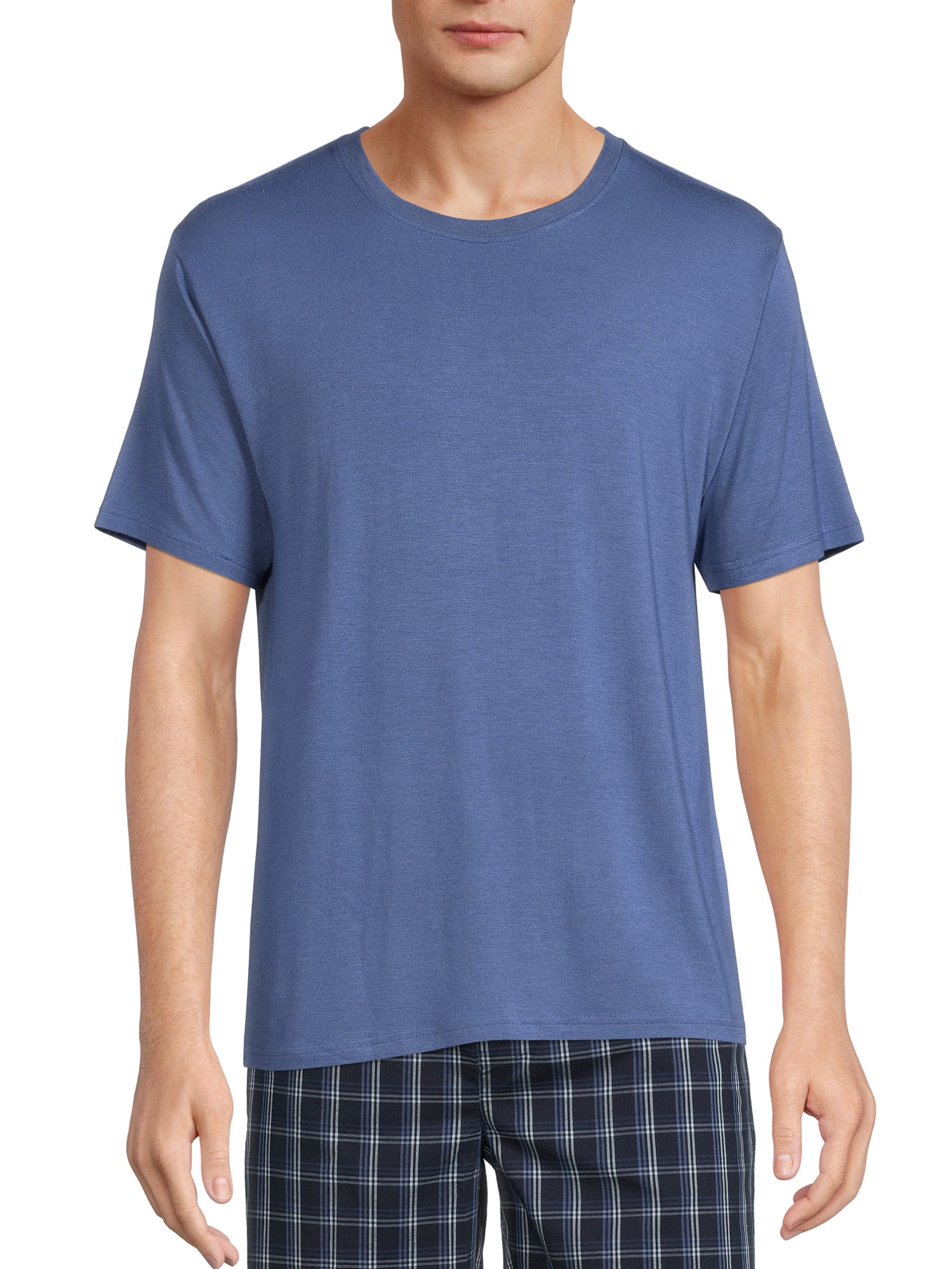 Hanes Men’s Modal Spandex Crew Neck Pajama Tee - Ultra Soft Loungewear ...