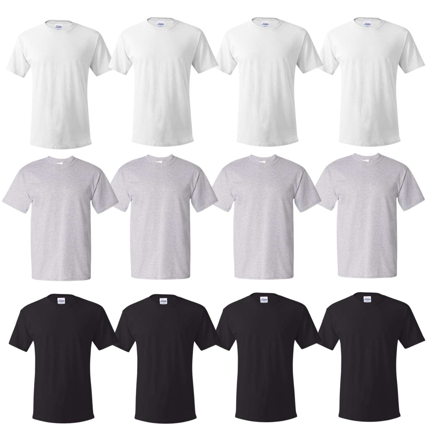 Hanes Men's Multicolor T-Shirts – 100% Cotton, Ultra Soft – 12 Pack ...