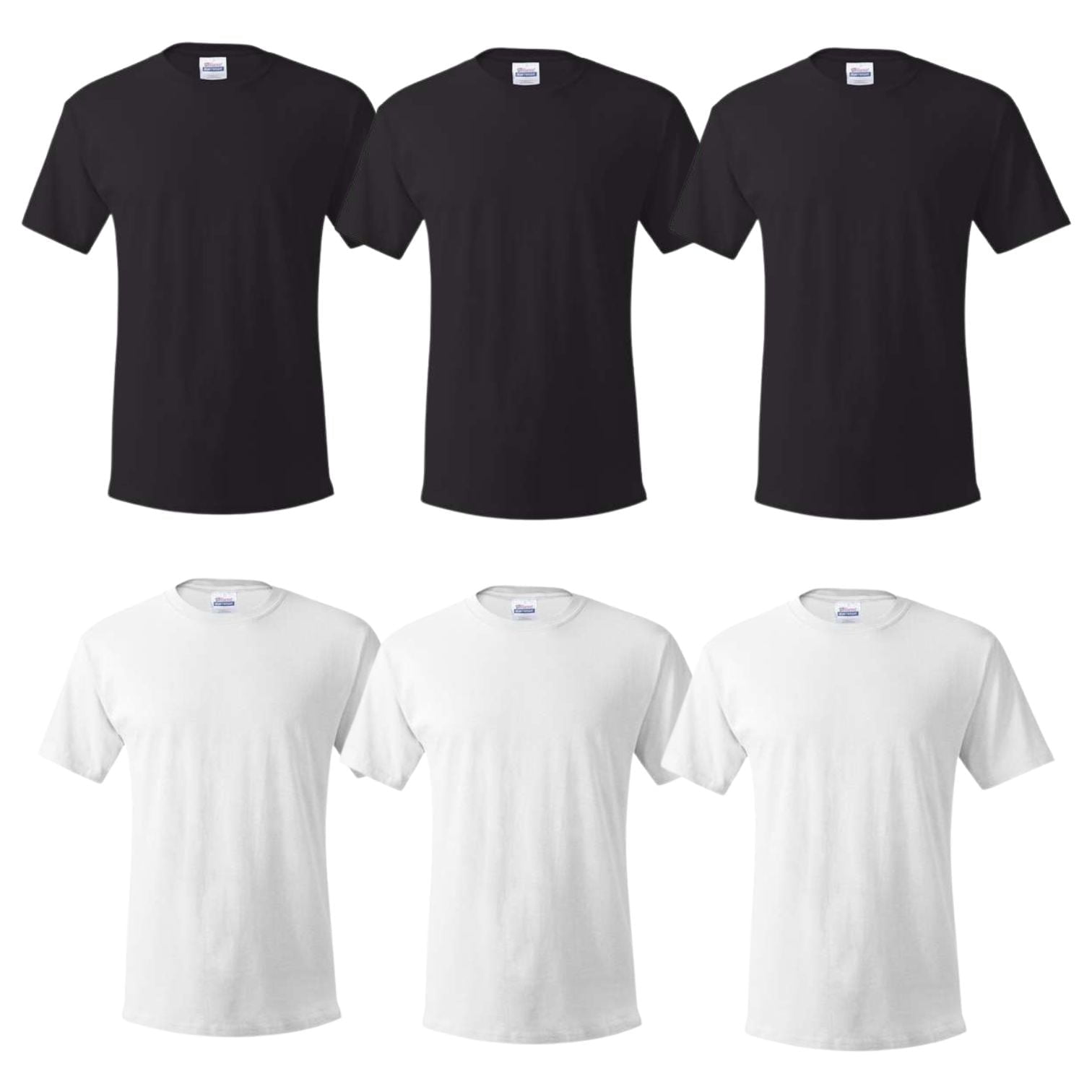 Hanes Men's Multicolor T-Shirts – 100% Cotton, Ultra Soft – 6 Pack ...