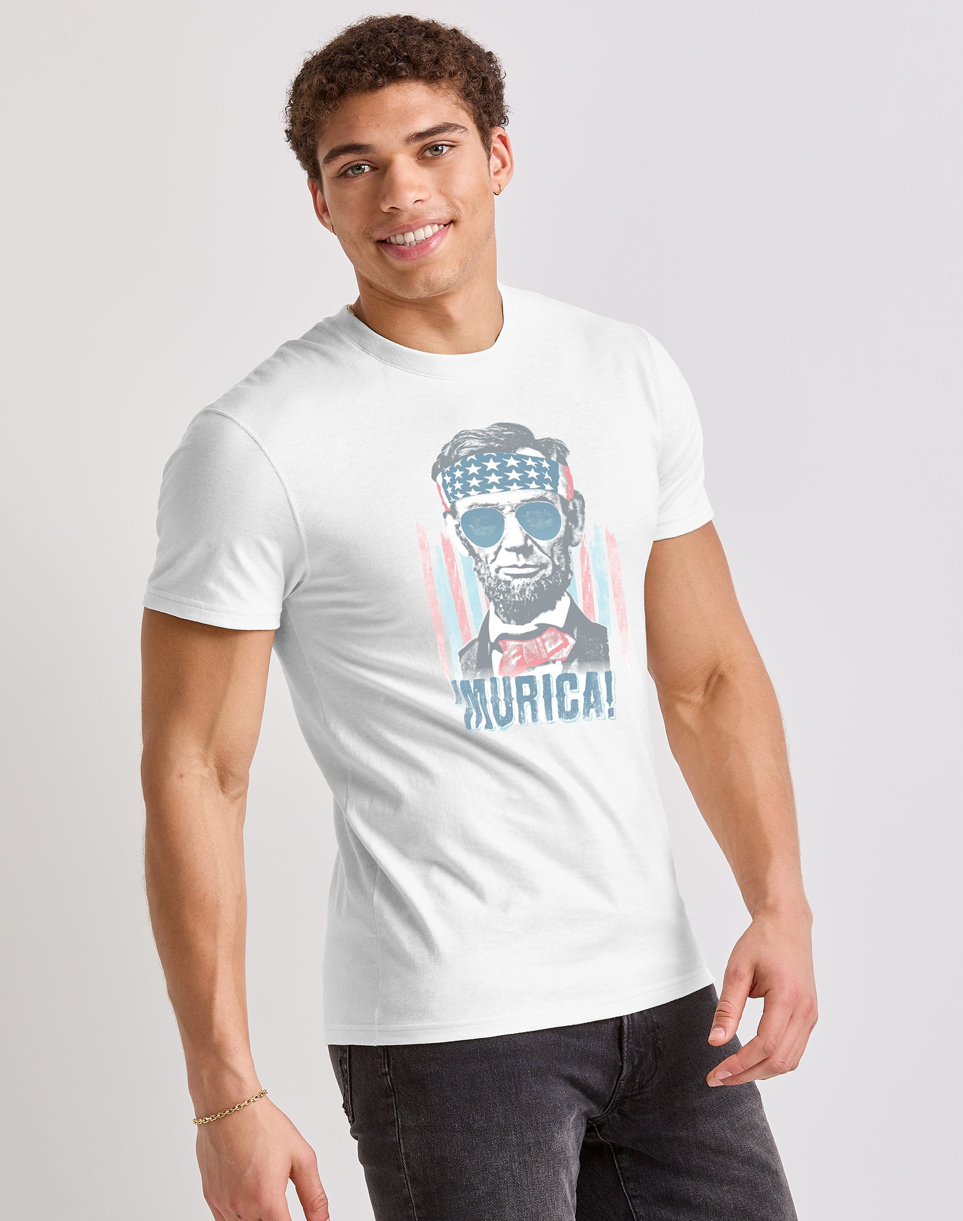 Hanes Men's Murica Graphic Tee M - Walmart.com