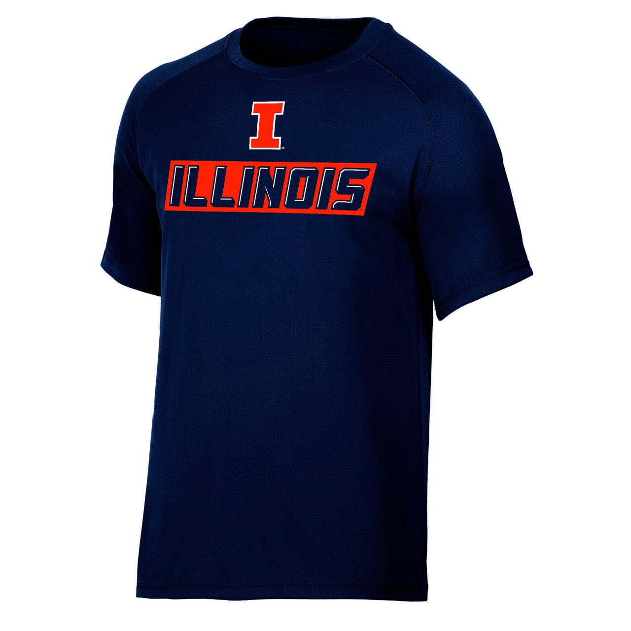Hanes Men's NCAA Illinois Short Sleeve Synthetic T-Shirt - Walmart.com