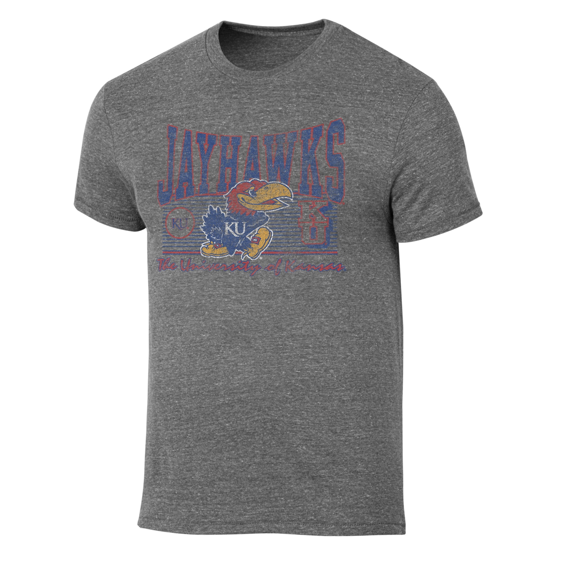 Hanes Men's NCAA Kansas Jayhawks Short Sleeve Crew Neck T-Shirt ...