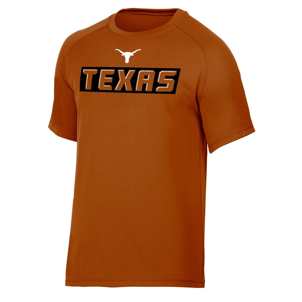 Hanes Men's NCAA Texas Longhorns Short Sleeve Synthetic T-Shirt ...