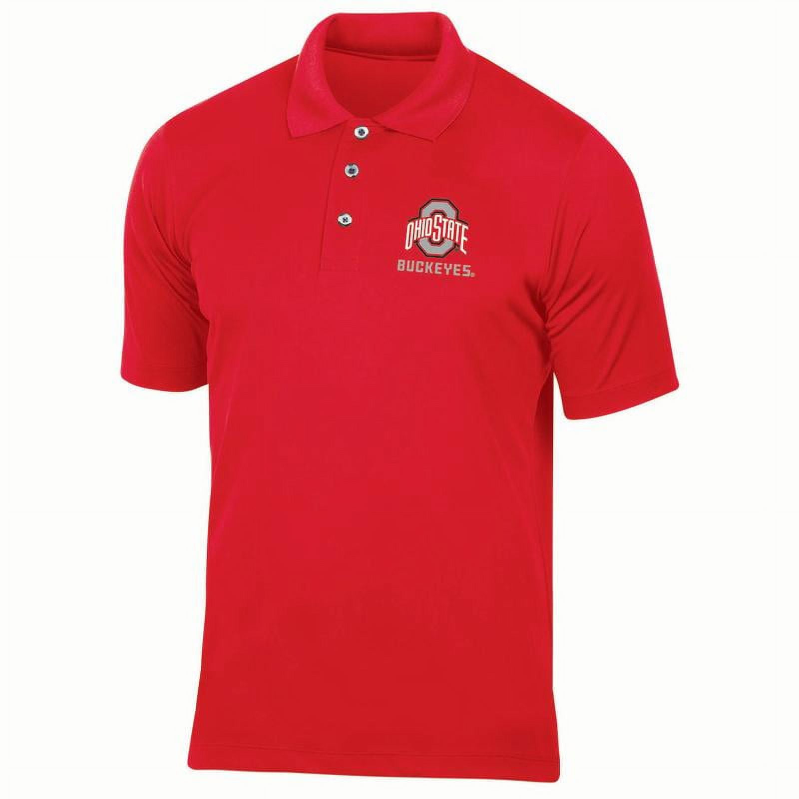 Hanes Men's Ohio State Buckeyes Team Polo with Classic Left Chest ...
