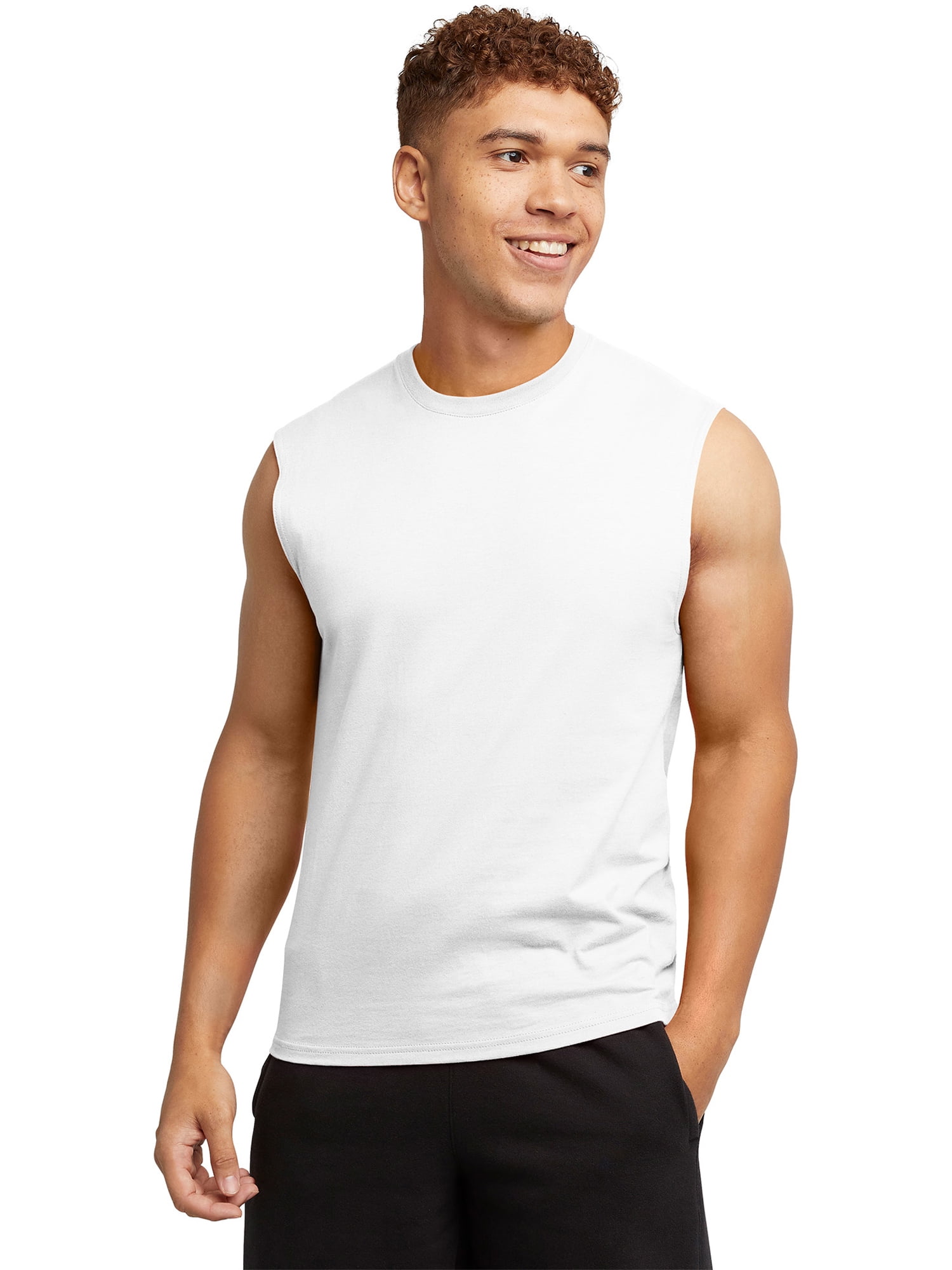 Hanes Men's Originals Cotton Sleeveless Muscle Tank Top, Sizes S-3XL ...
