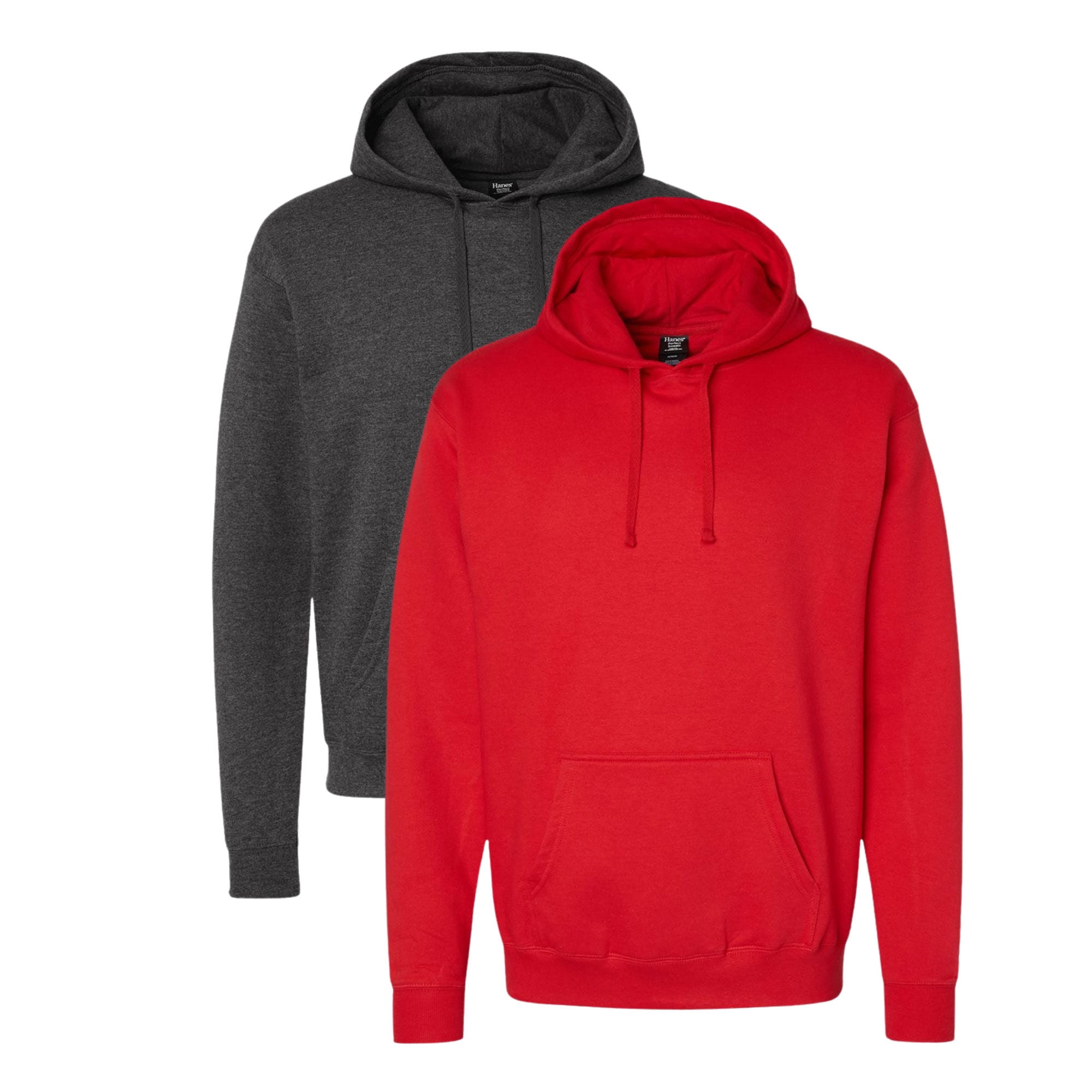 Hanes Men's Perfect Sweats Hooded Sweatshirt 80/20 Ring-Spun Cotton ...