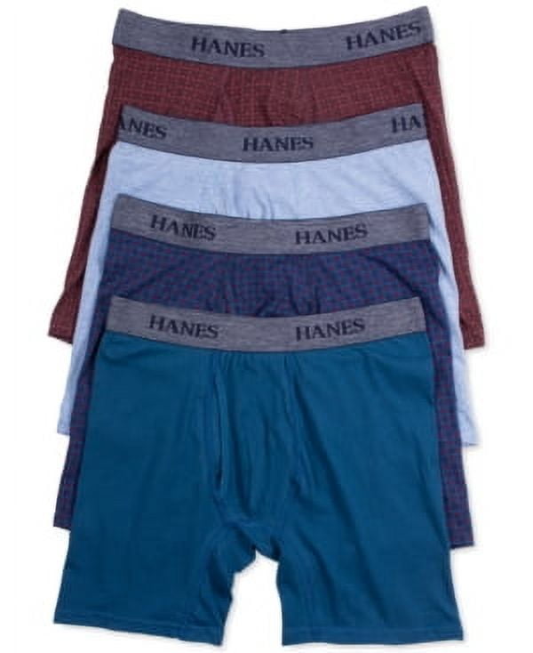 Hanes Men's Platinum Tagless Boxer Briefs 4-Pack Size XL | Multi Color ...