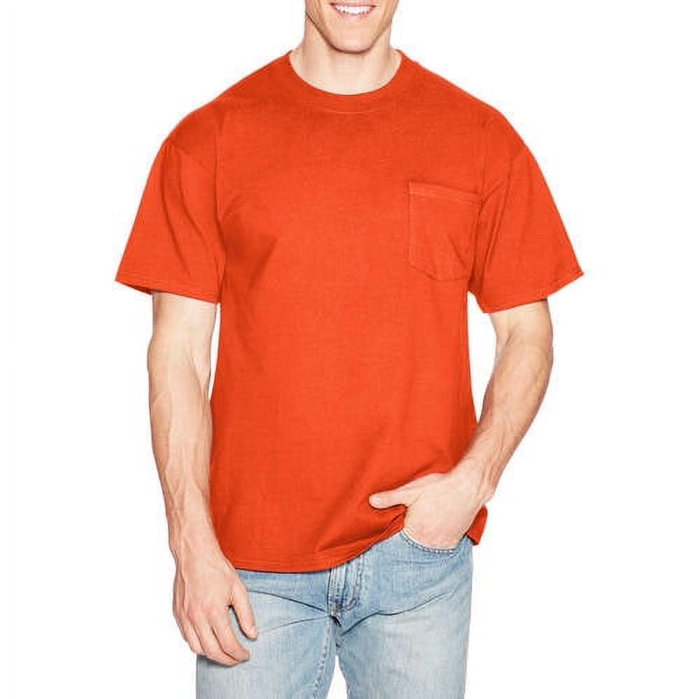 Hanes Men's Premium Beefy-T Short Sleeve T-Shirt With Pocket, Up to ...