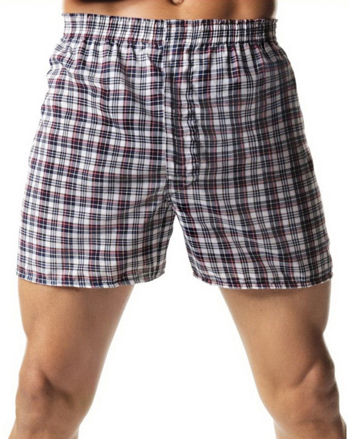 Hanes Men's Red Label Tartan Boxer P 2 (Pack of 3) 3 Assorted - Walmart.com