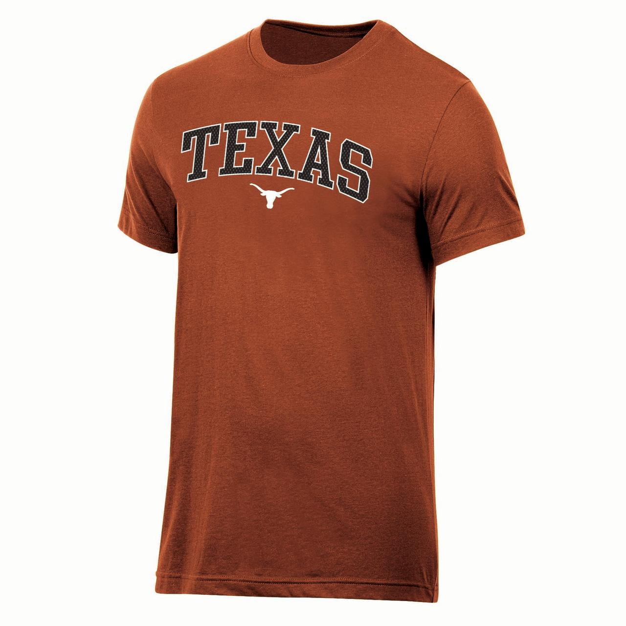 Texas Longhorns Men's Short Sleeve T-Shirt Cotton Blend with Applique ...