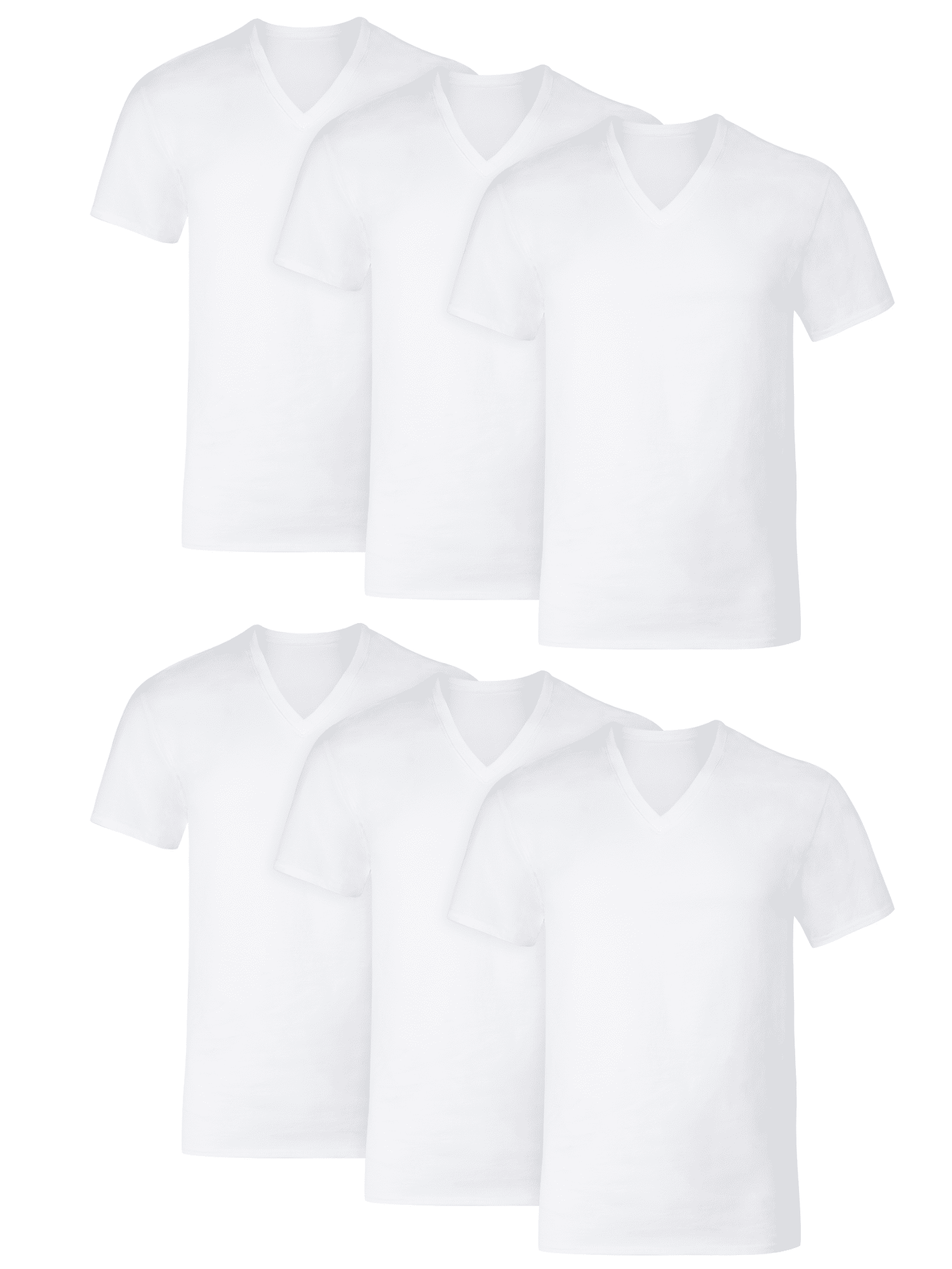 Hanes Undershirts T-Shirt Pack, V-Neck Cotton-Stretch Tees for Men ...