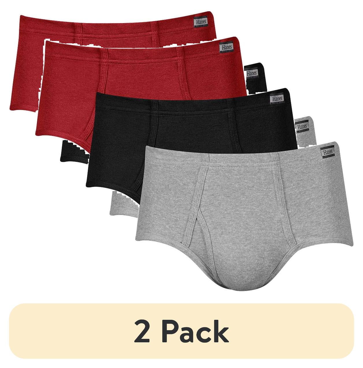 (2 pack) Men's Mid Rise Brief 6 Pack - Walmart.com