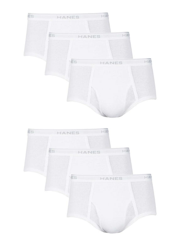 George Men's Full Rise Briefs, 6-Pack - Walmart.com