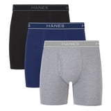 Hanes Men's Value Stretch Boxer Brief Underwear, Assorted, 3-Pack ...