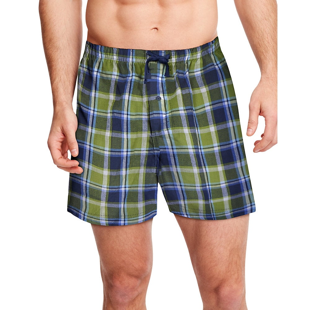 Hanes Men's Woven Plaid Shorts 2-Pack 2002/2002X - Walmart.com
