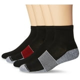 Hanes Men's X-Temp Ankle Socks, 4-Pack, Compact Cushioning, Cotton ...