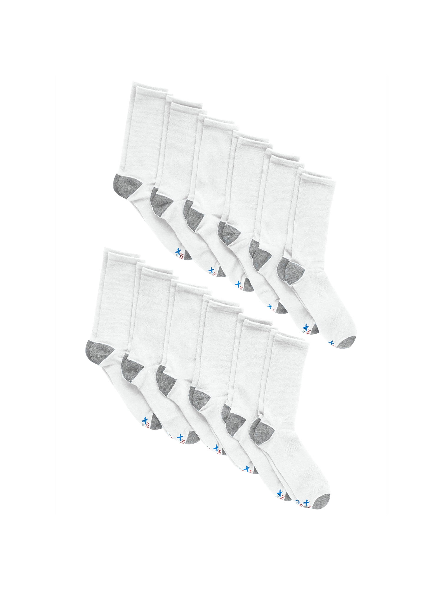 Hanes Men's X-Temp MOVES Lightweight Crew Socks, 12-Pack - Walmart.com