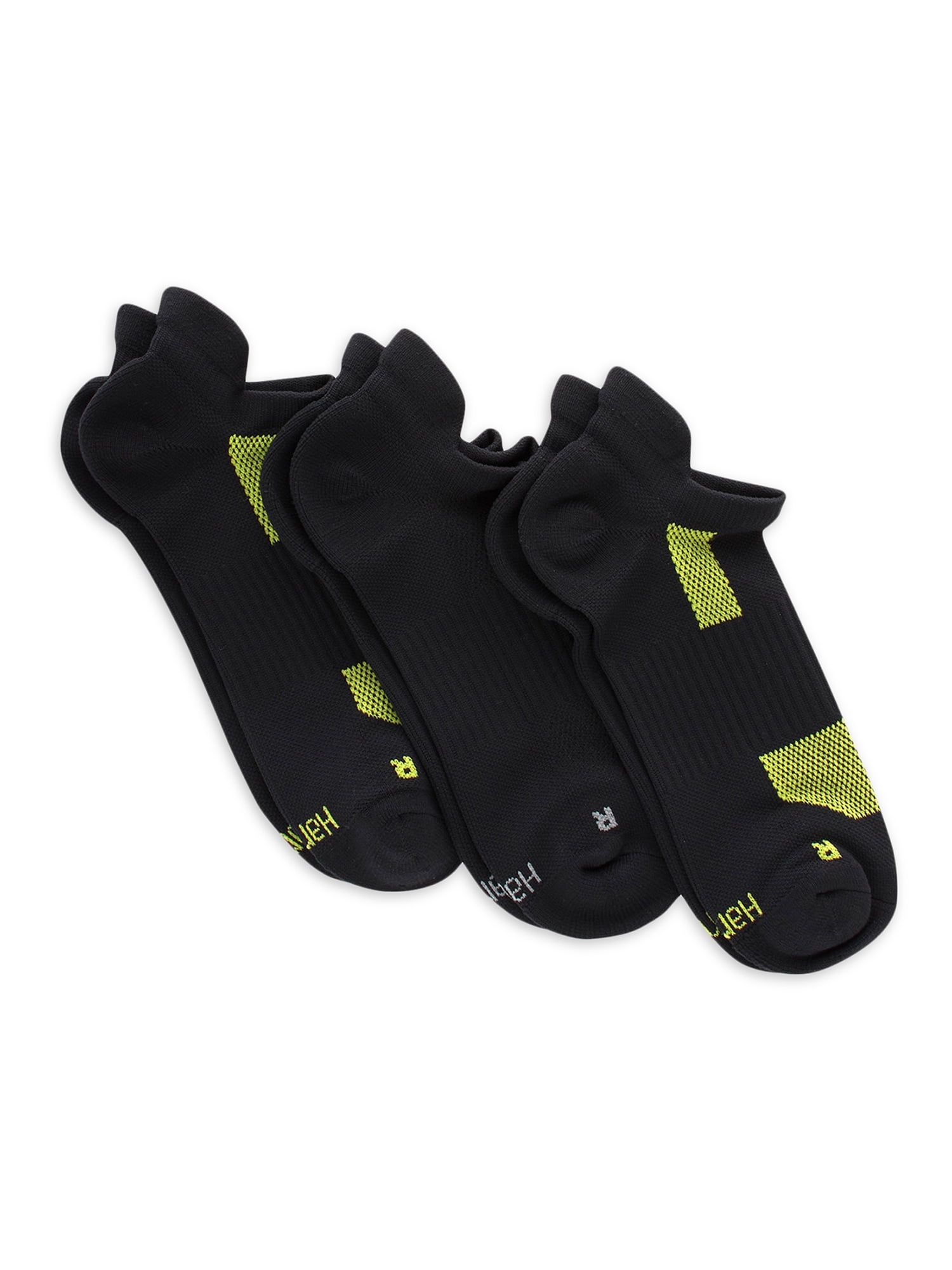 Hanes Men's X-Temp Performance Nylon Heel Shield Socks, 3-Pack ...