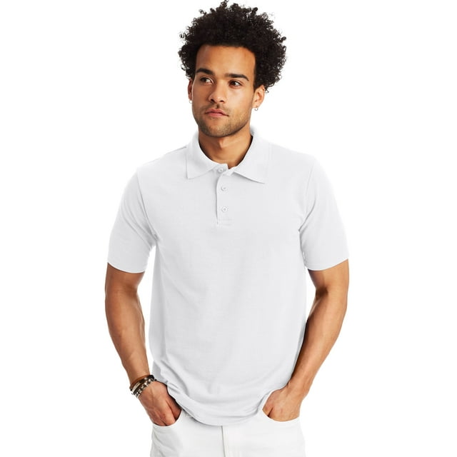 Hanes Men's X-Temp Pique Polo Shirt - Walmart.com