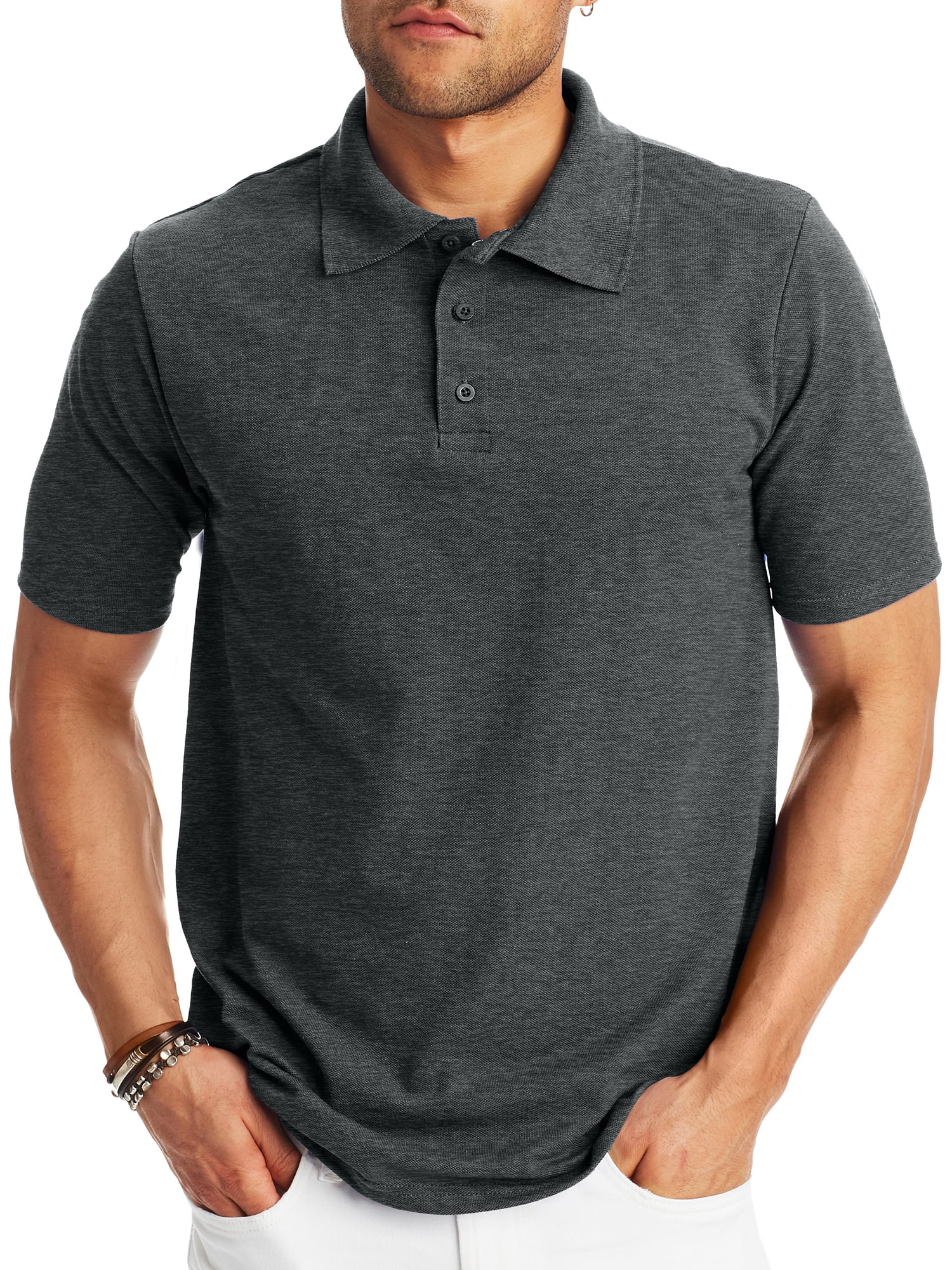 Hanes Men's X-Temp Pique Polo - Walmart.com