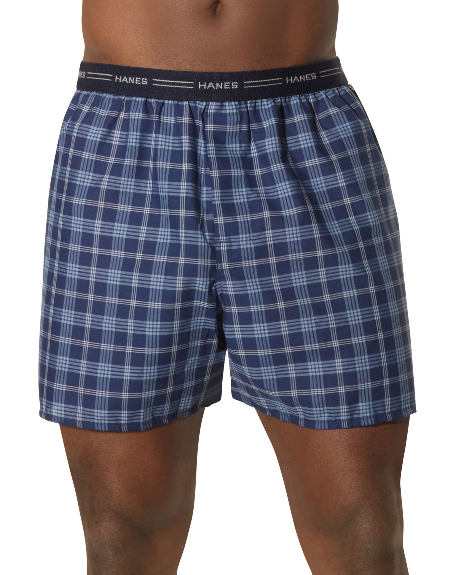 Hanes Men's Yarn Dyed Plaid Boxers (Pack of 5) - Walmart.com