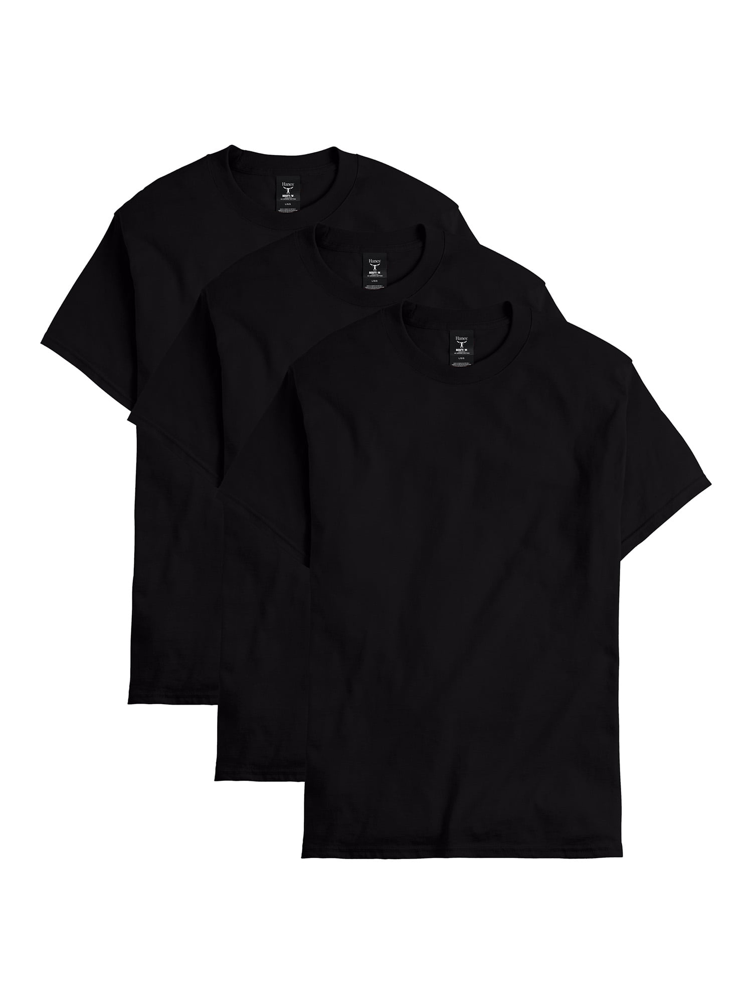 Hanes Men's and Big Men's Beefy T-Shirt, 3-Pack, Sizes M-3XL - Walmart.com