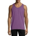 Hanes Unisex Garment Dyed Cotton Tank Purple Plum Raisin M