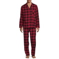 Hanes Men's and Big Men's Cotton Flannel Pajama Set, 2-Piece With Big ...