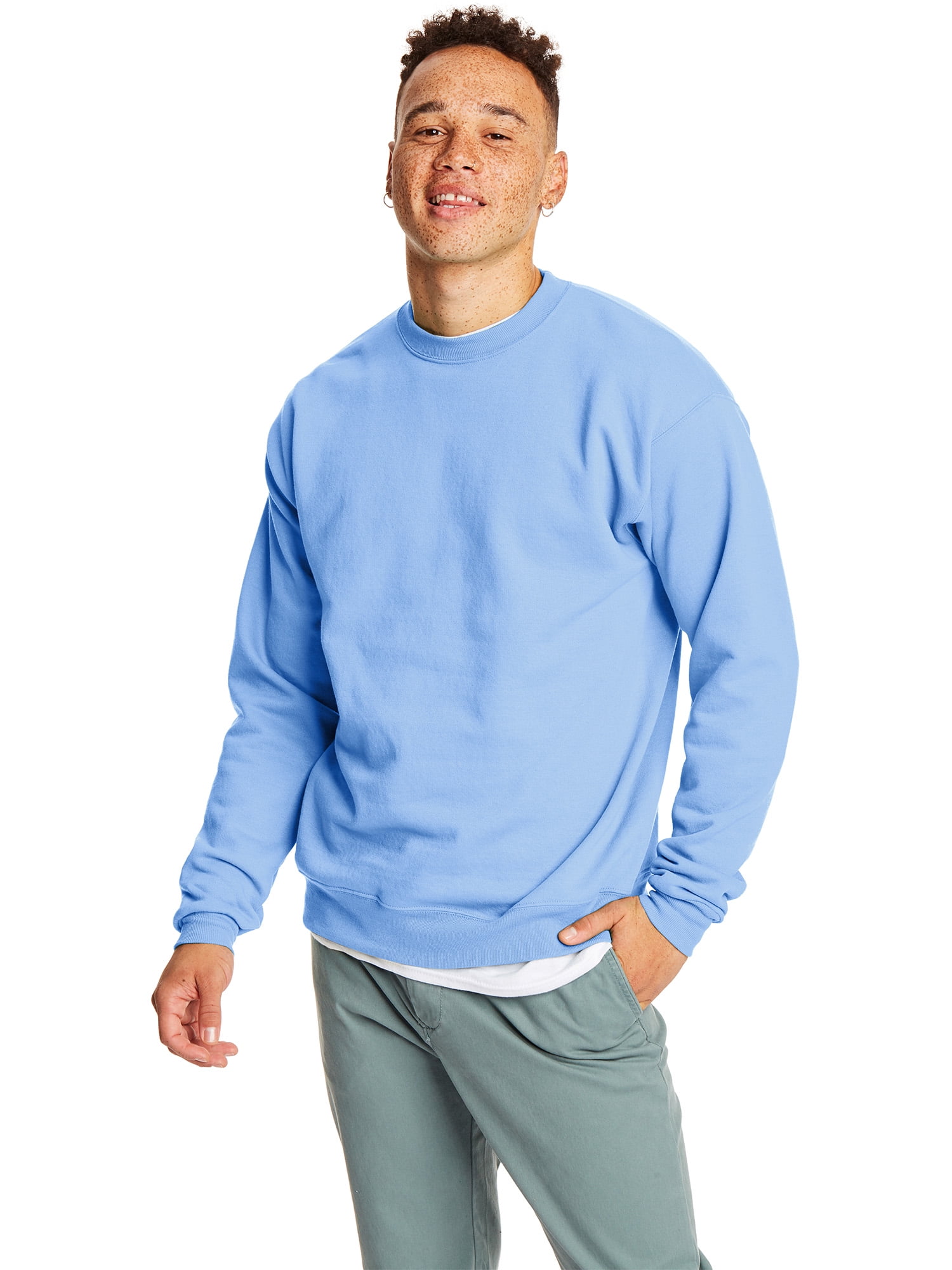 Hanes Men's and Big Men's EcoSmart Fleece Sweatshirt, Sizes S-5XL, Cozy ...