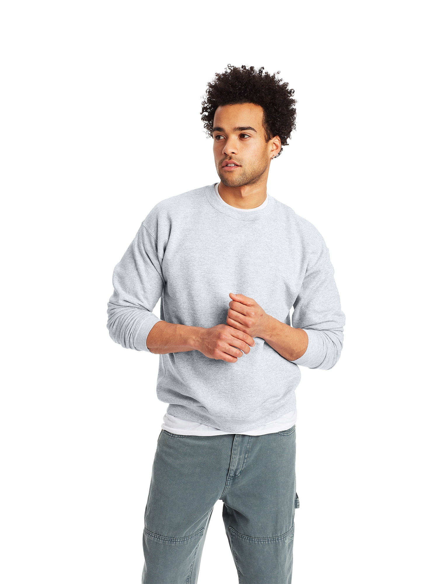 Hanes EcoSmart Fleece Pullover Sweatshirt, Men's Sizes S-5XL, 50/50 ...