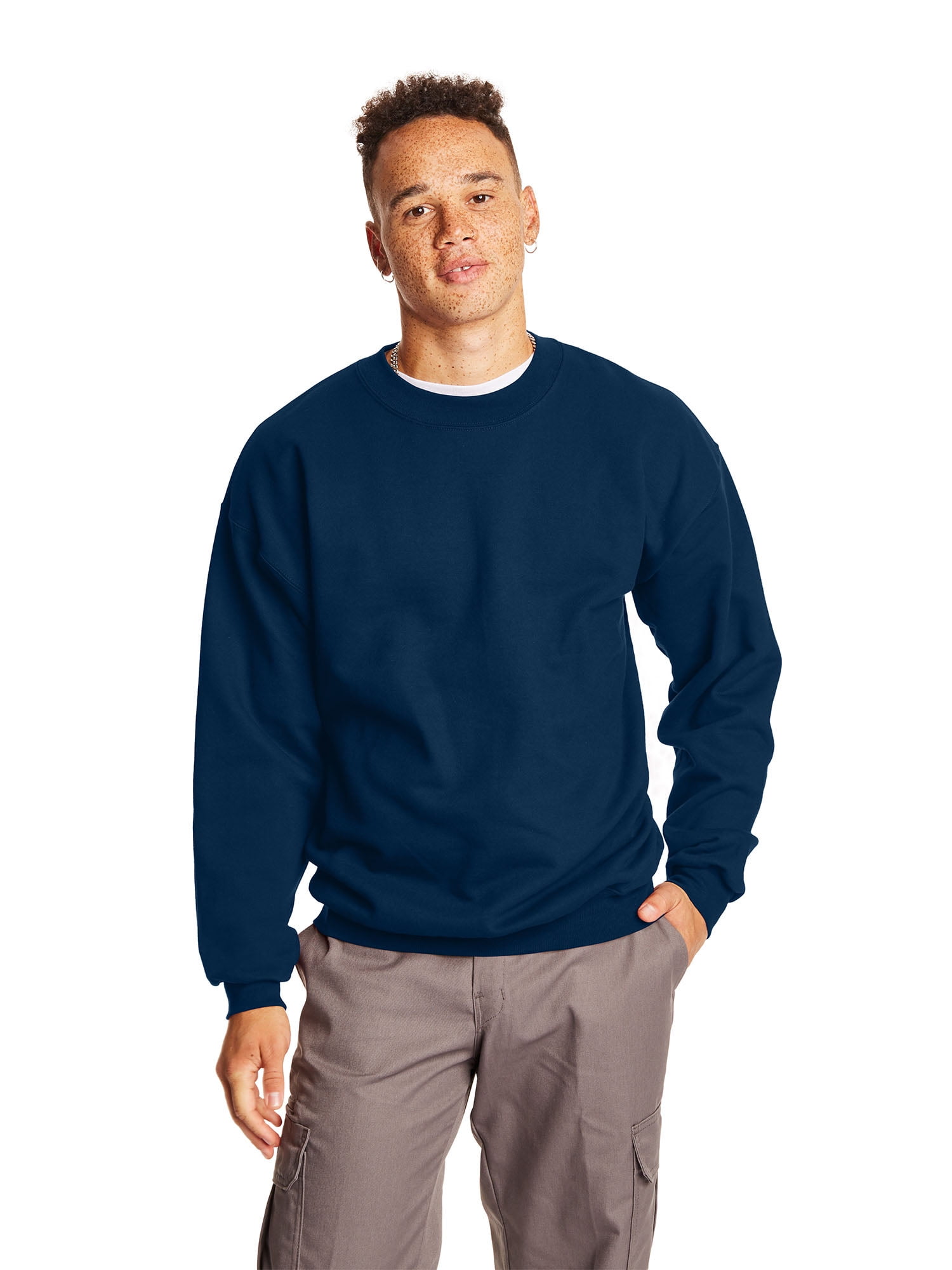 Hanes Ultimate Heavyweight Sweatshirt for Men and Big Men, Cotton-Rich ...