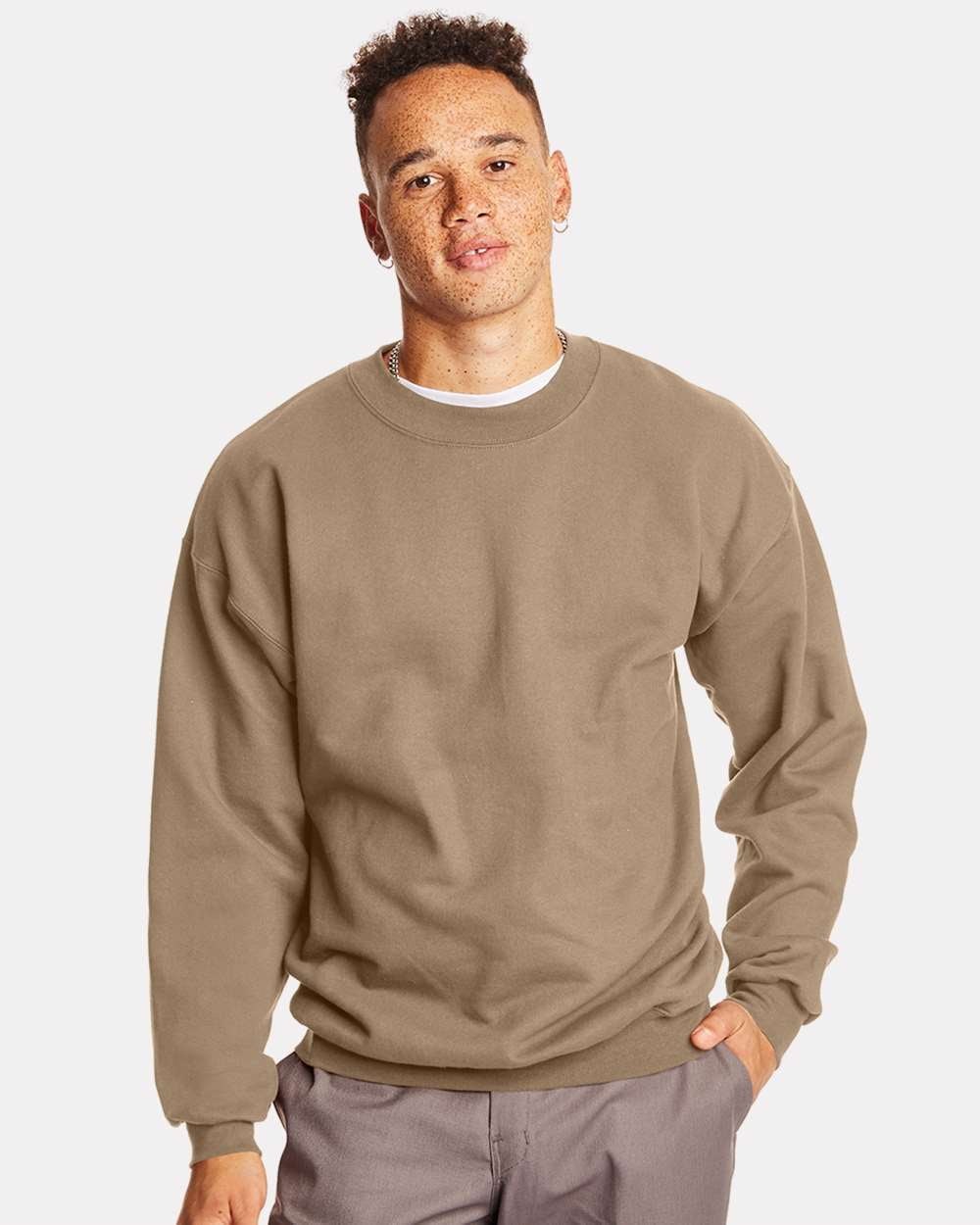 Hanes Men's and Big Men's Ultimate Cotton Heavyweight Sweatshirt, Sizes ...