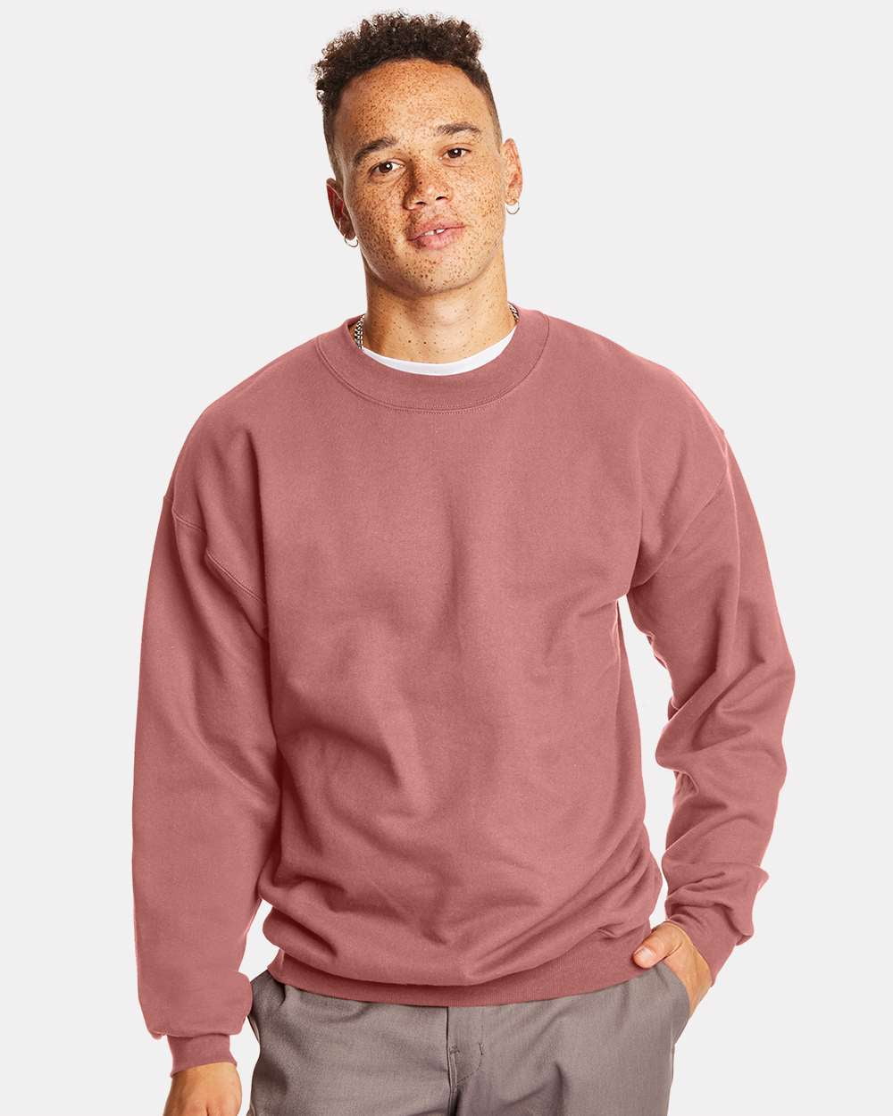 Hanes Men's and Big Men's Ultimate Cotton Heavyweight Sweatshirt, Sizes ...