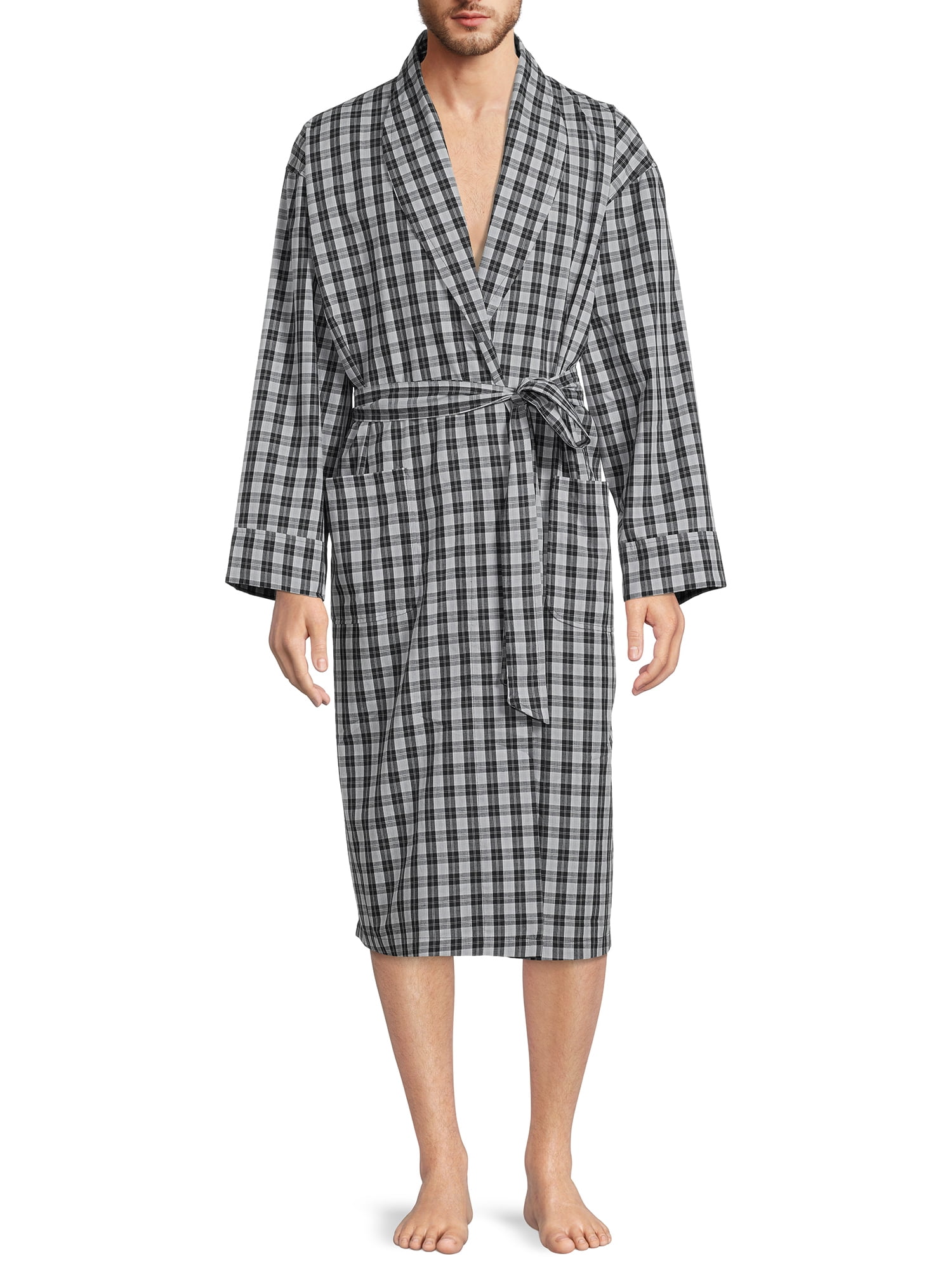 Hanes Men's and Big Men's Woven Shawl Robe - Walmart.com