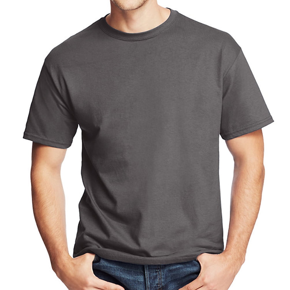 Hanes - Essential-T T-Shirt - 5280, Smoke Gray, 2X, Pack Of 6, Hanes ...