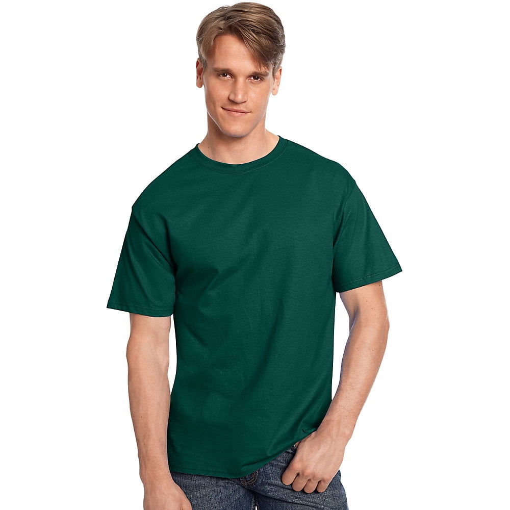 Hanes Mens 5 pack comfortsoft Tagless t shirts - Walmart.com