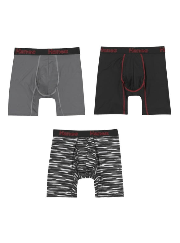 Hanes Men's Comfort Flex Fit Lightweight Mesh Boxer Brief