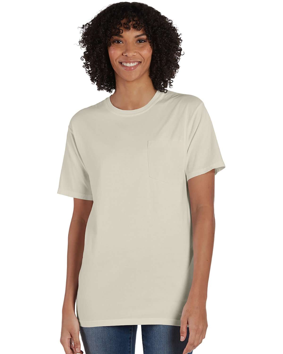 Hanes Mens ComfortWash Garment Dyed Short Sleeve Pocket Tee, XL ...
