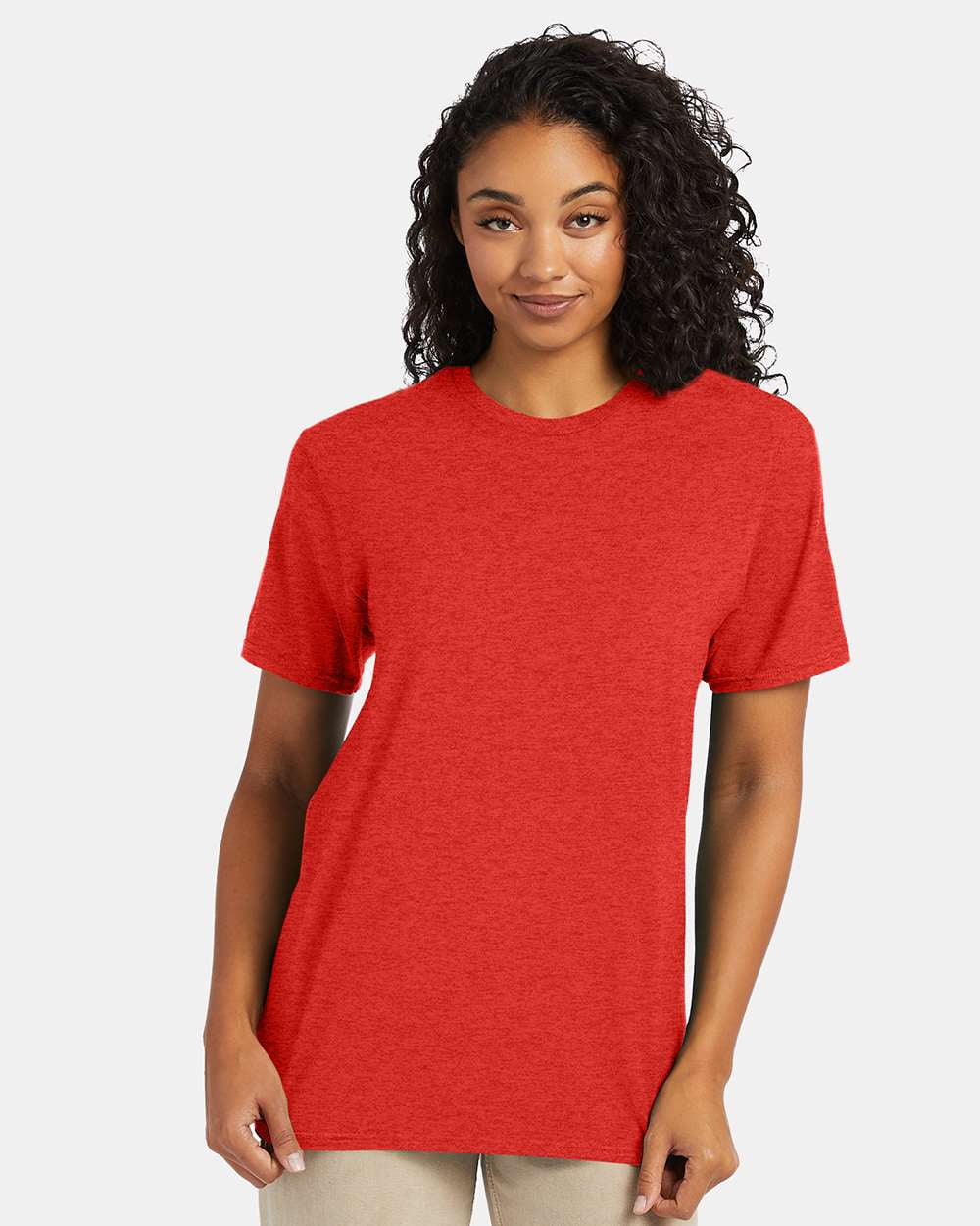 Hanes Mens Nano-T T-shirt, S, Poppy Red Heather - Walmart.com