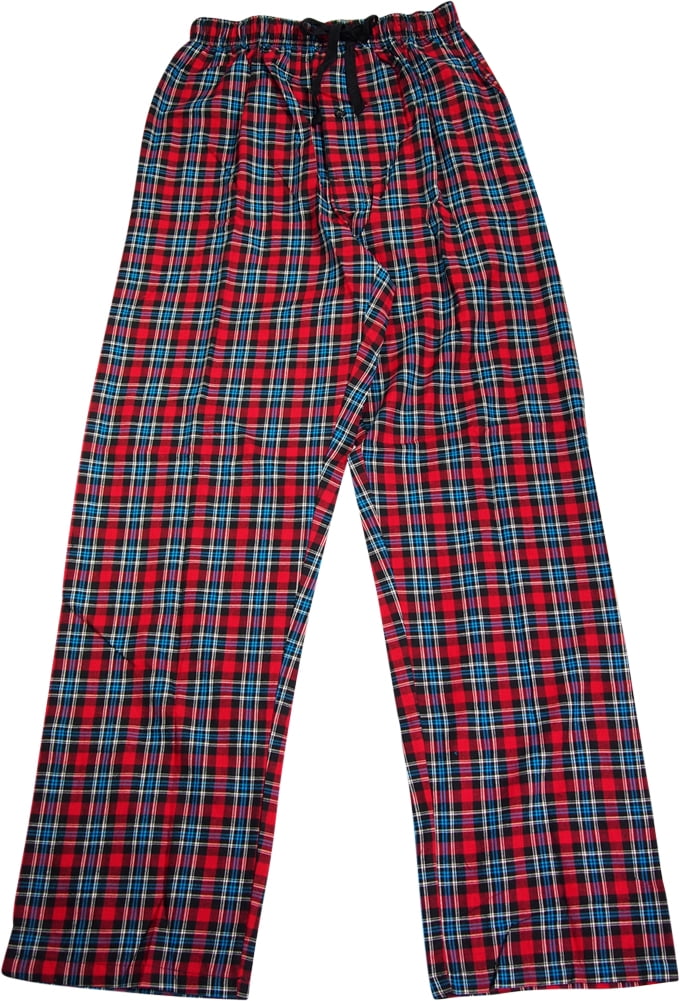 Hanes Mens Plaid Woven Blend Lounge Pajama Sleep Pant Sizes S 2xl