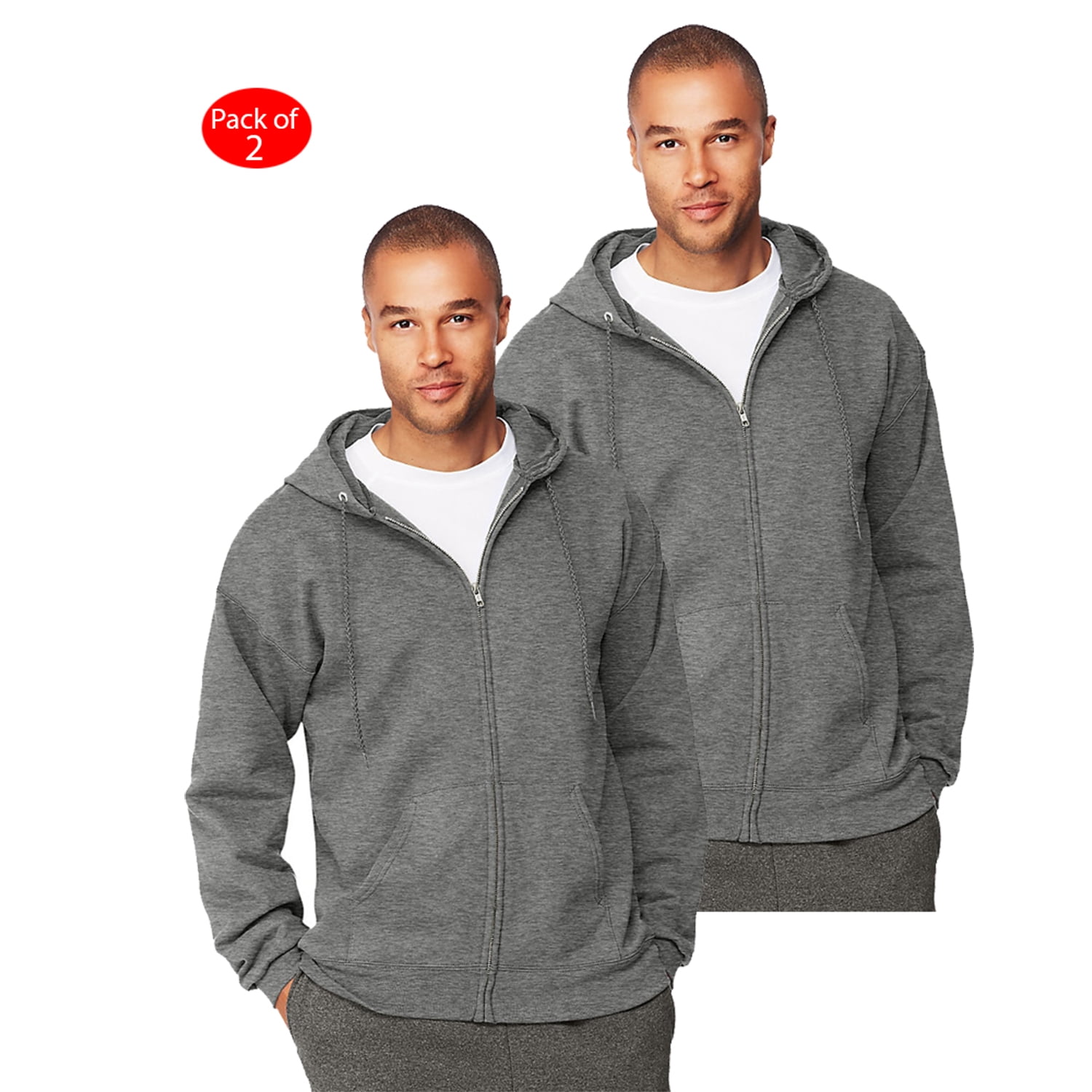 Hanes Mens Ultimate Cotton; Heavyweight Full Zip Hoodie, Color ...