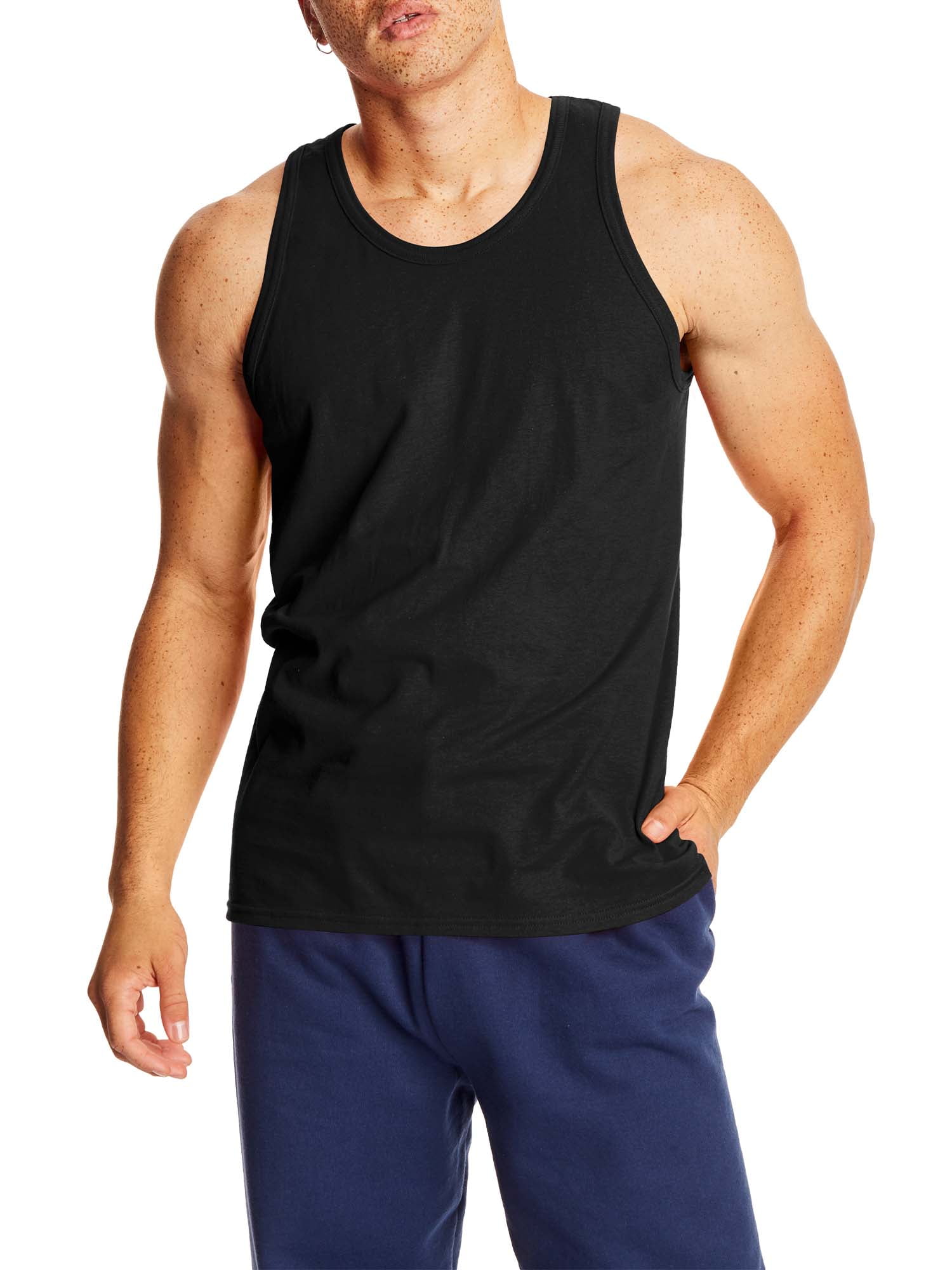 Hanes Moisture Wicking Cooling Tank Top, 2 Pack (Men's) - Walmart.com